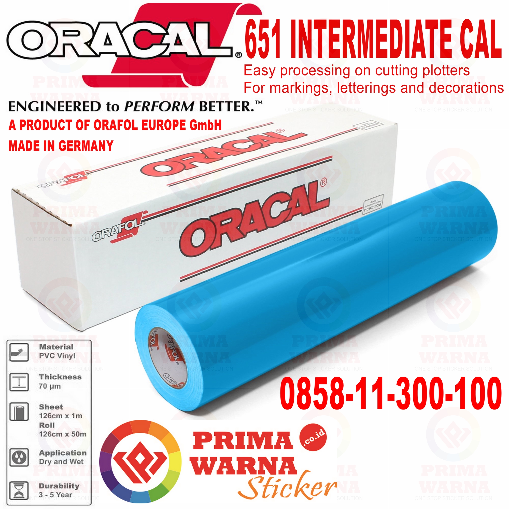 ORACAL 651 G 053 GLOSS LIGHT BLUE – DISTRIBUTOR SUPPLIER GROSIR BAHAN ...